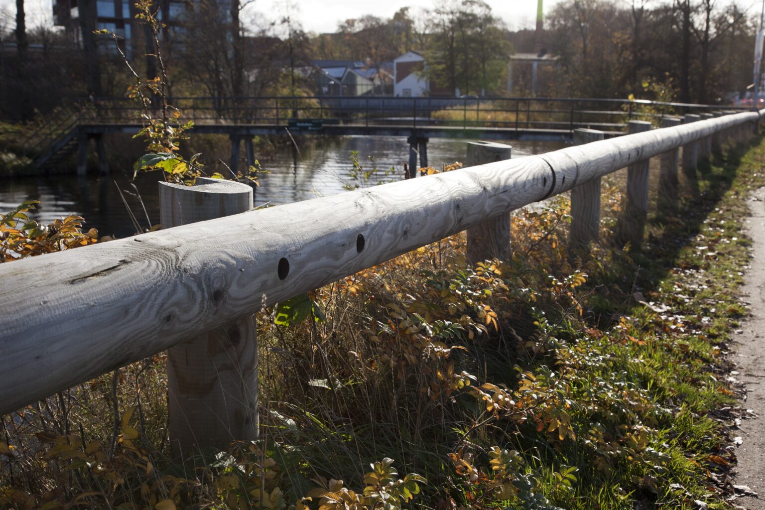 Wooden crash barrier - DAV Nordic A/S